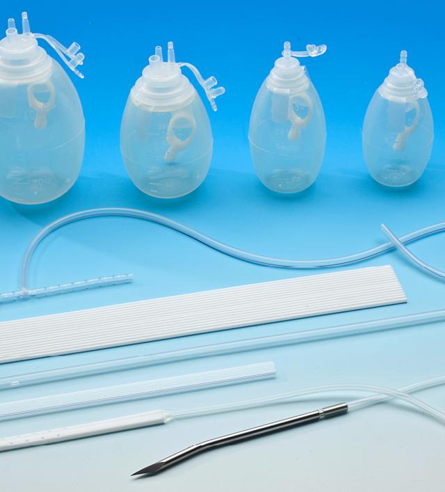 PASSIVE SILICON DRAINS - Silicone drains and reservoirs